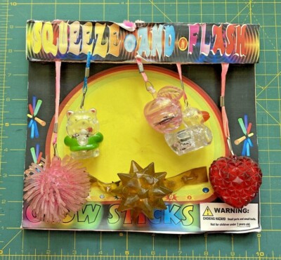 Vintage Squeeze & Flash Glow Sticks Vending Machine Display Board #444 ...