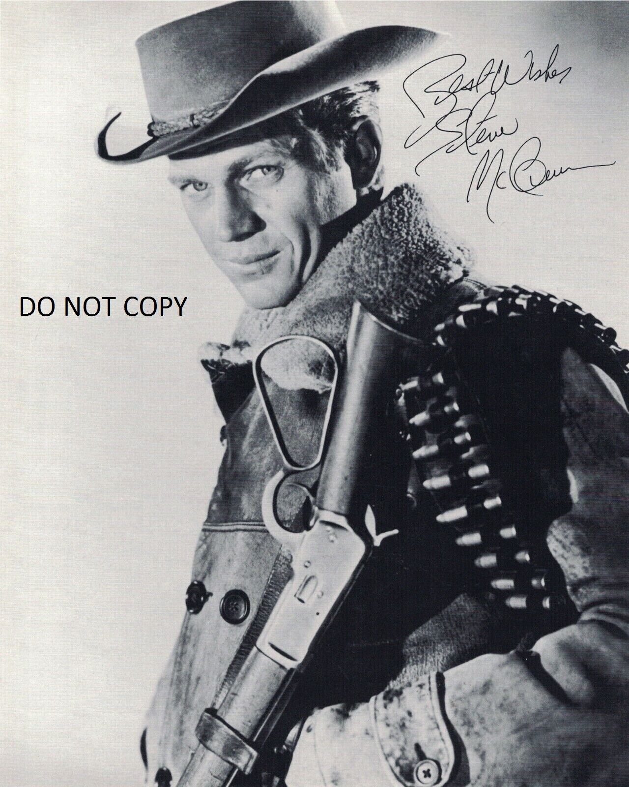 STEVE McQUEEN - DEAD OR ALIVE Autographed Signed 8x10 Reprint Photo ...