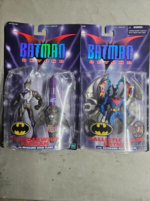 BATMAN BEYOND 2 ACTION FIGURE LOT! BALLISTIC & THUNDERWHIP BATMAN! RARE ...