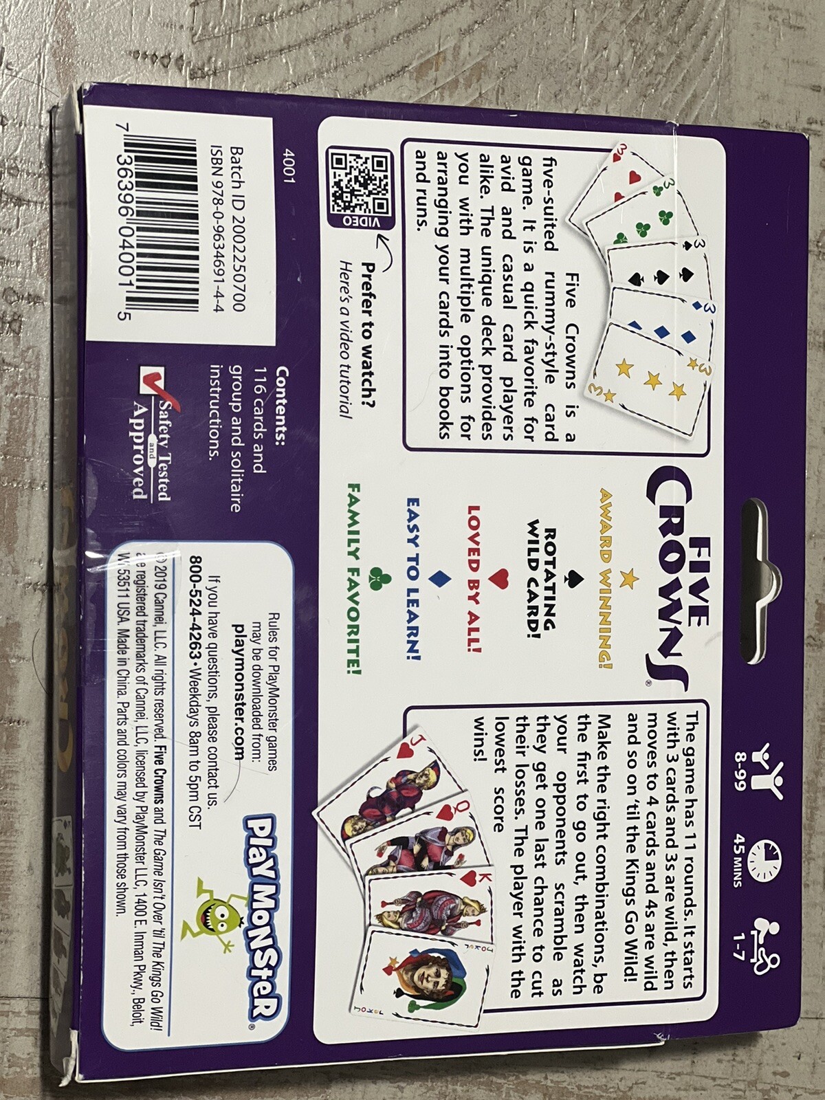 Set Enterprises Five Crowns Five Suited Rummy Style Card Game for sale ...