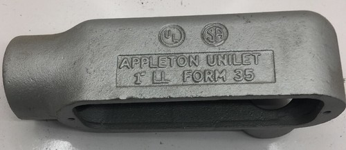 LL100-M APPLETON 1" MALLEABLE LL CONDULET FORM 35 | eBay