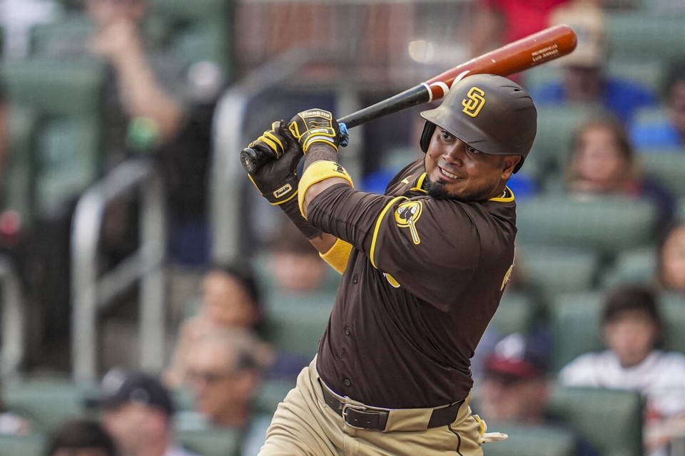 NEW MENS LUIS ARRAEZ SAN DIEGO PADRES STITCHED JERSEY BROWN S M L XL PS ...