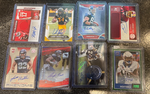 NFL Offensive player auto (some RPA's) lot x8 2013 Certified, early ...