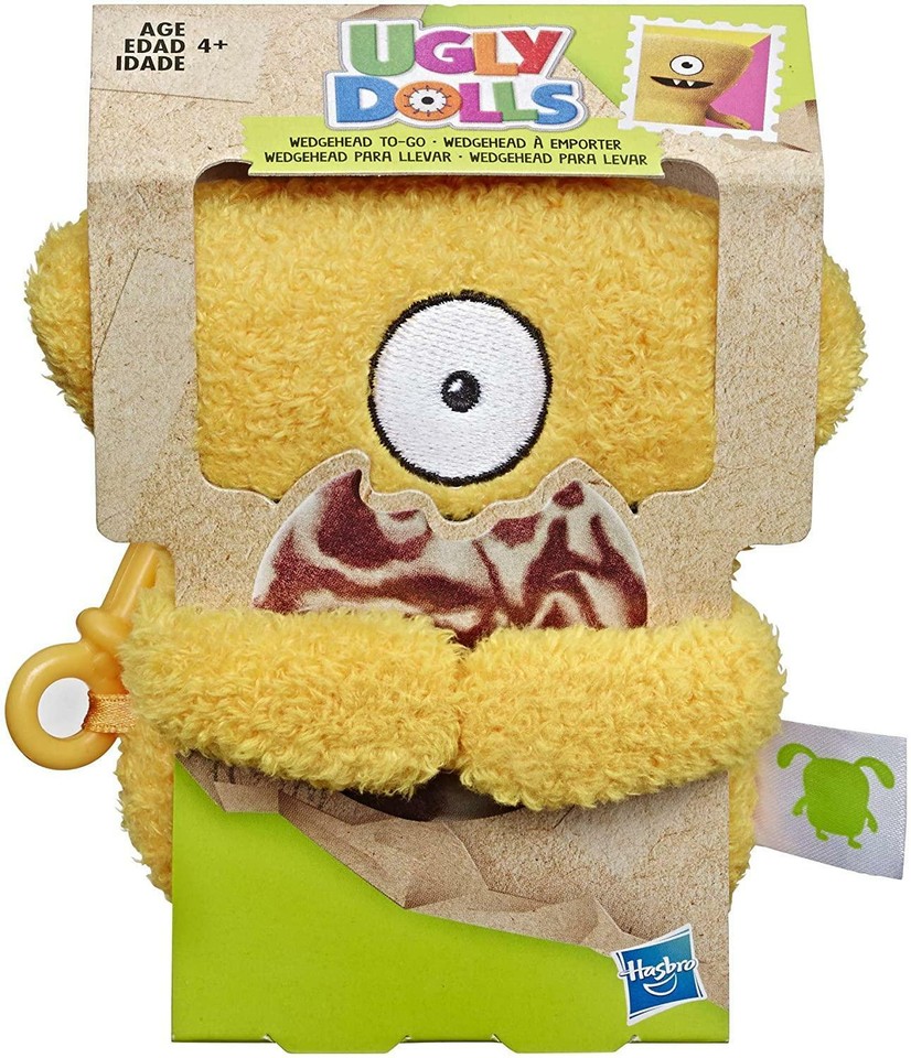 UglyDolls Wedgehead To-Go Stuffed Plush Toy with Clip 5" Tall by Hasbro ...