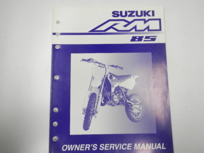 2002 SUZUKI RM 85 OWNERS SERVICE REPAIR MANUAL 02 RM85 99011-02B77-03A ...
