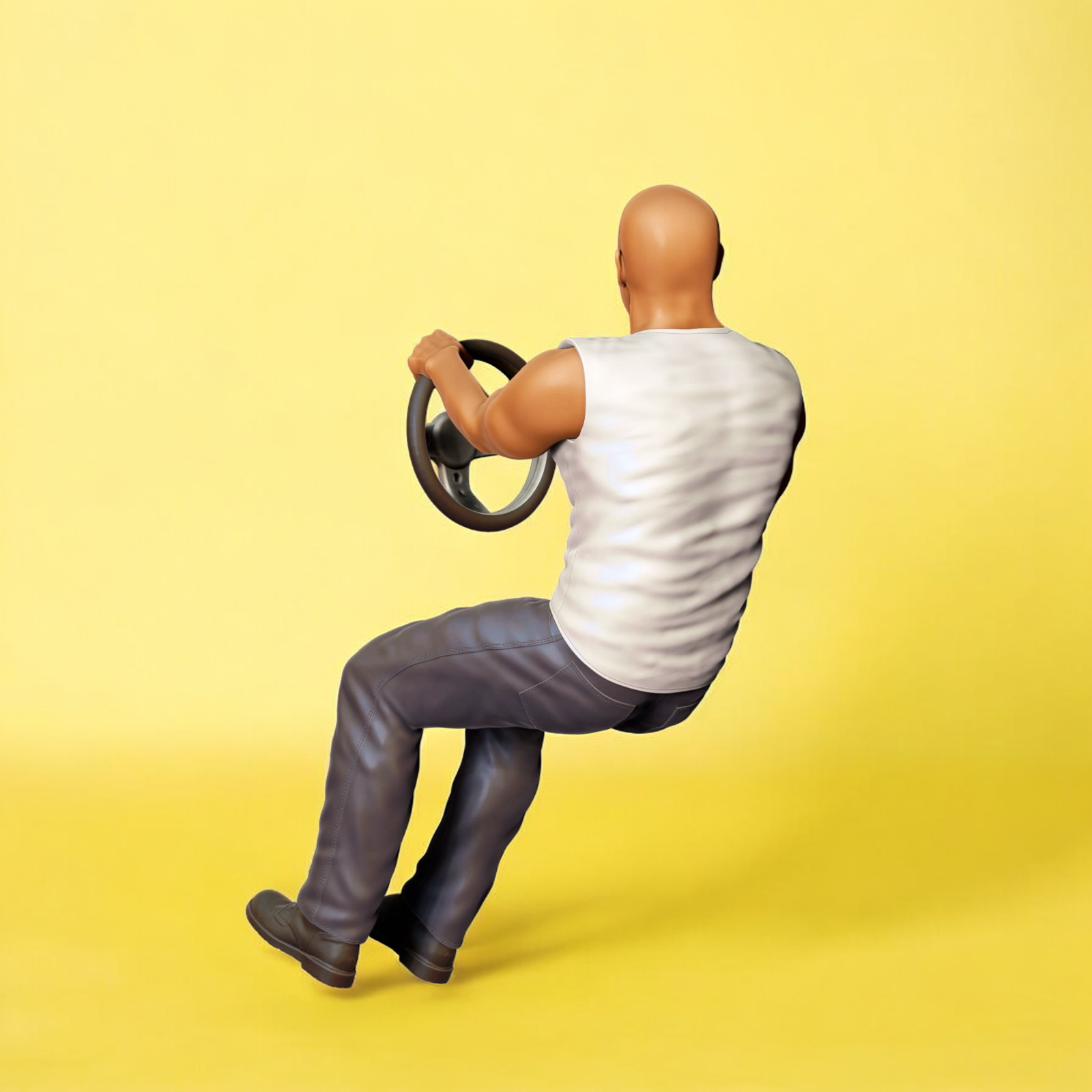 Fast and Furious Resin 3d printed Domonic Toretto Driving Model Car ...