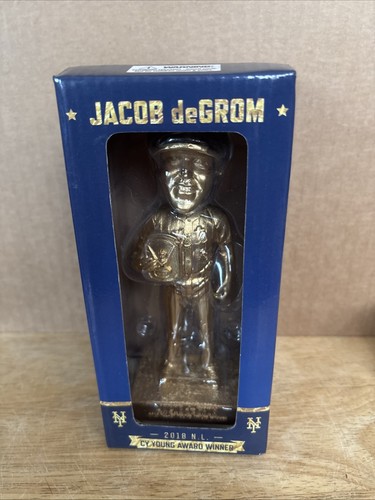 JACOB DEGROM GOLD New York Mets 2018 NL CY YOUNG SGA Bobblehead New In ...