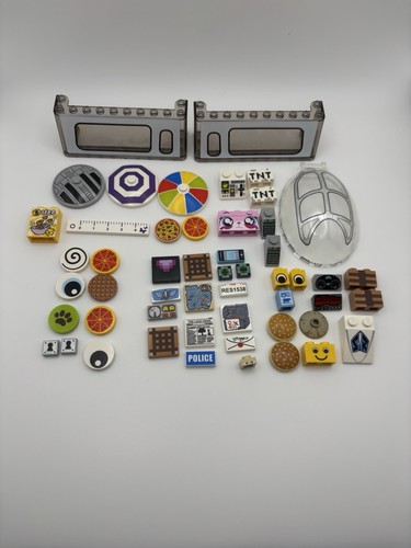 Lego Lot Pieces Parts Printed Tiles & Bricks Lot 1.7 Ounces Used | eBay