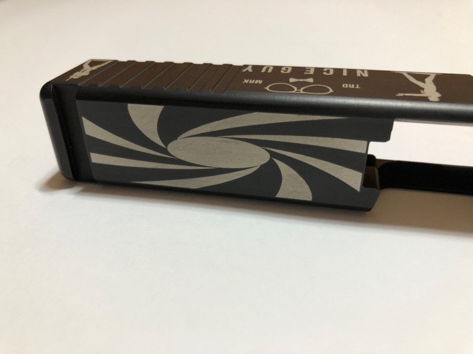 Custom Laser etched Glock 19 Slide Gen3 007 BOND black nitrite | eBay