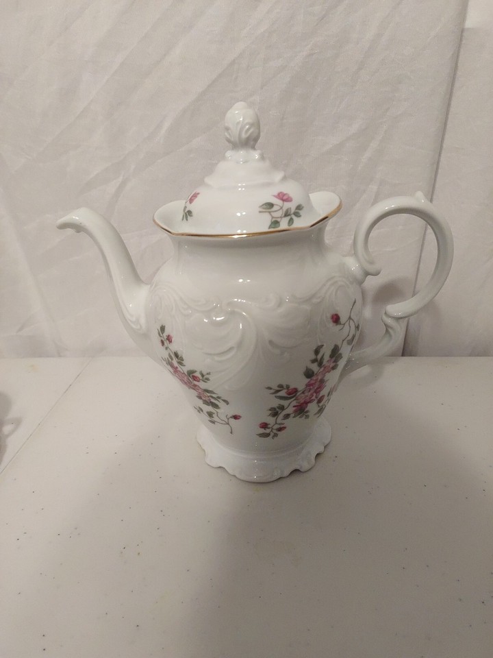 Wawel China Floral Rose Made In Poland Tea Set | eBay