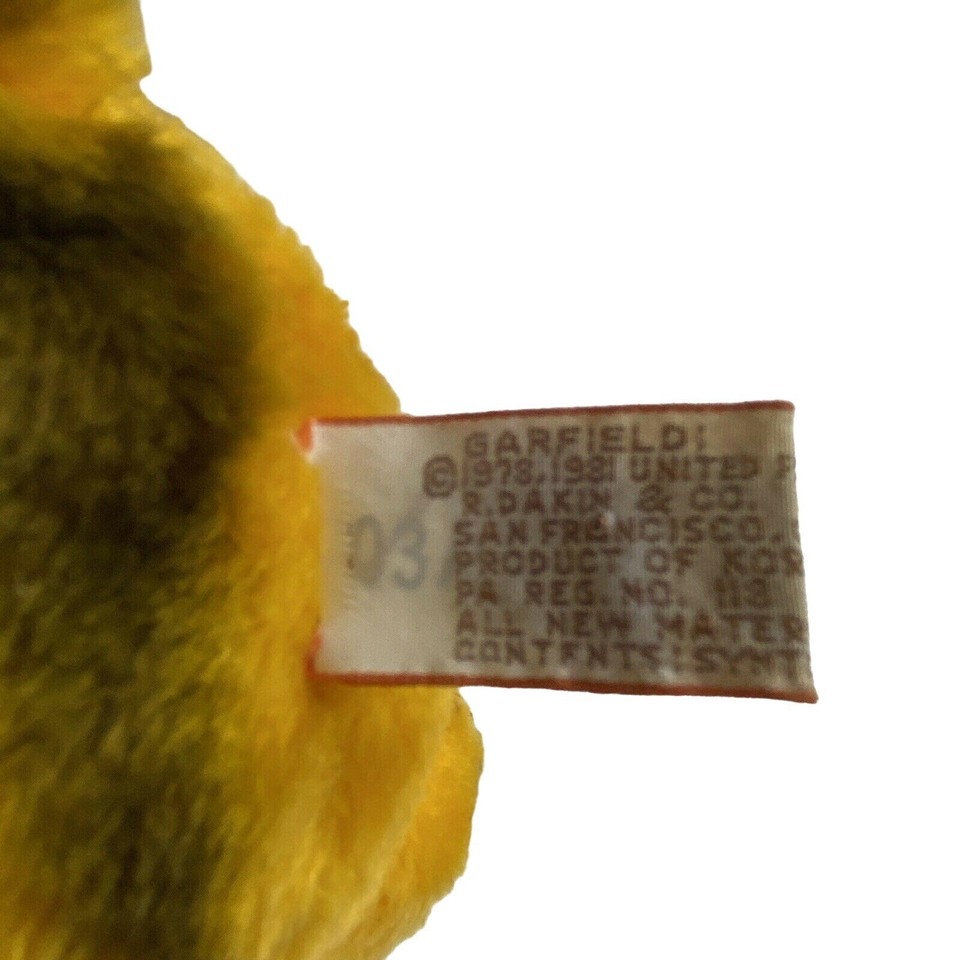 Vintage 1981 Dakin Garfield Patriotic Uncle Sam Plush Stuffed Animal 8 ...