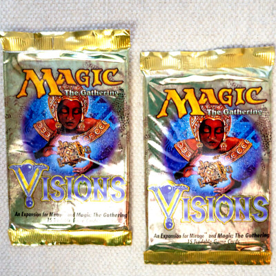 MTG: 2 VISIONS Sealed Booster Packs from Box - 2 Packs - Mirage Block ...