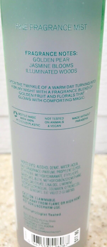 3 Bath & Body Works CHASING FIREFLIES Fine Fragrance Mist 8oz LOT/SET ...