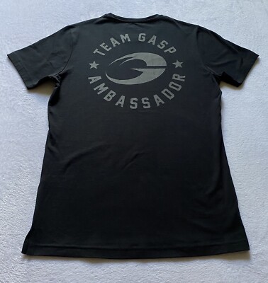 GASP T-Shirt Mens Medium Short Sleeve Black Team Gasp Tee Ambassador | eBay