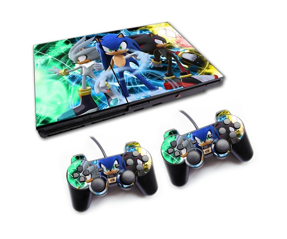 Sticker Skin For PS2 SLIM Console Wrap Vinyl + Controller | eBay