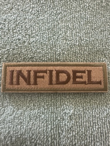 INFIDEL American Hook & Loop OD Green & Tan Morale Patch | eBay