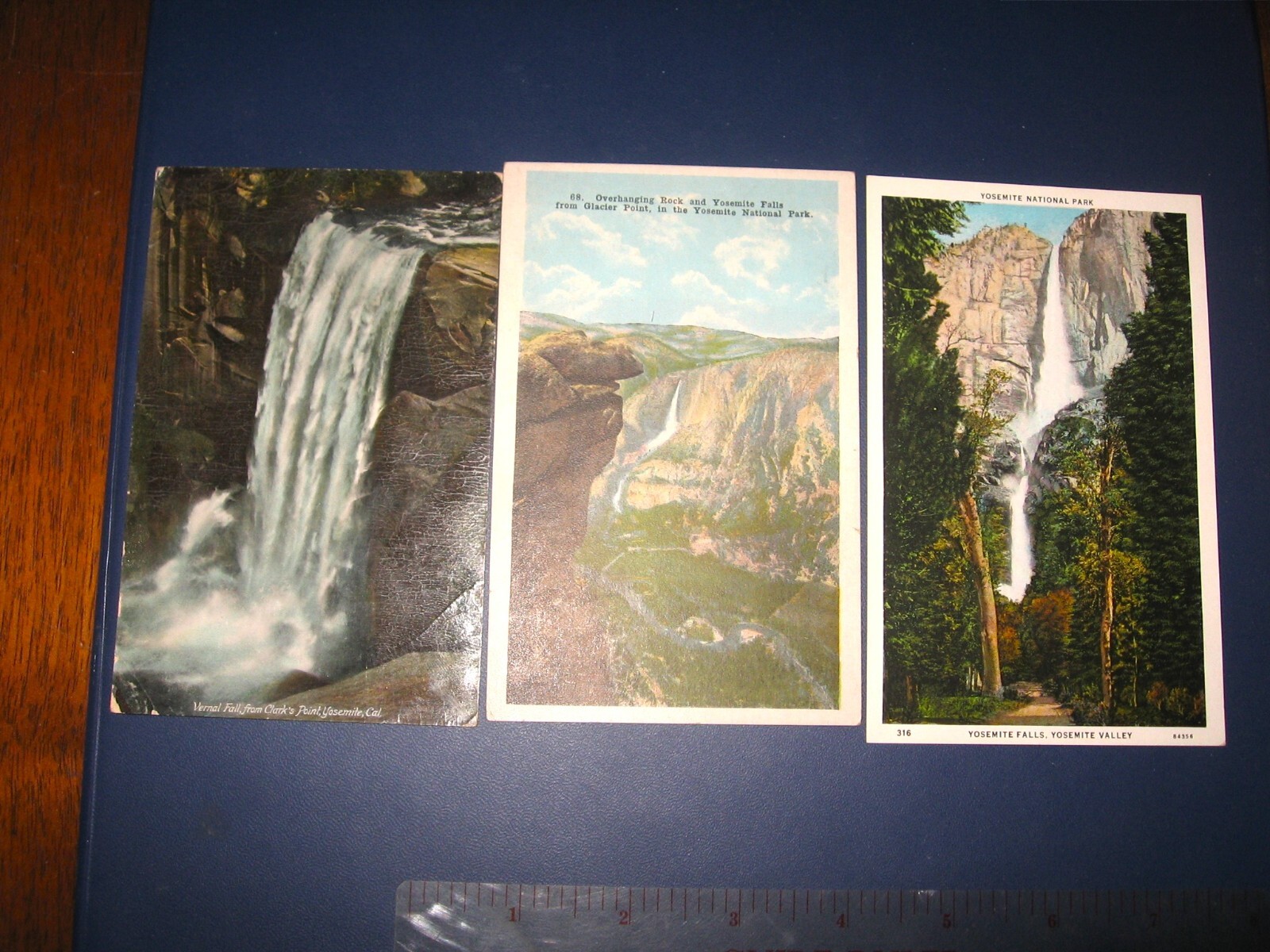 Set of Three-color Yosemite National Park Waterfalls Postcards | eBay