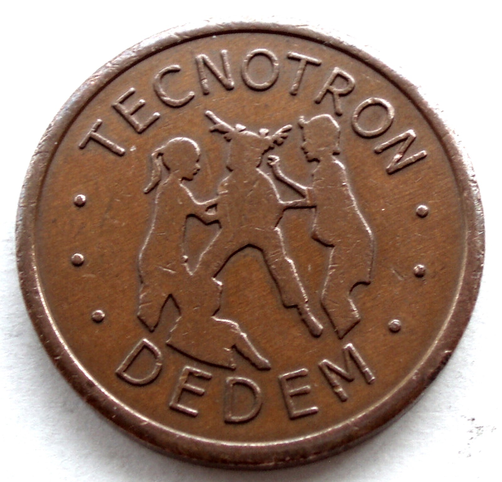 ITALY TECNOTRON DEDEM KIDDIE RIDES Carousel Token 22mm 5.8g Bronze. FF7 ...
