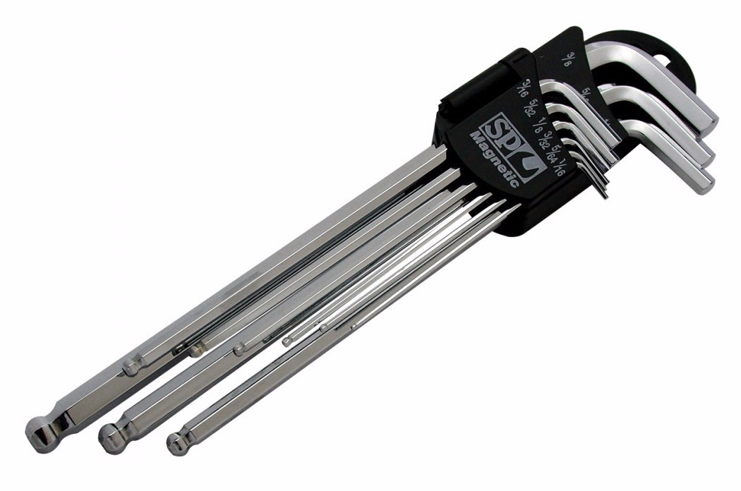 SP Tools Allen Keys 9 Piece Magnetic SAE Key Set Chrome SP34512 | eBay ...