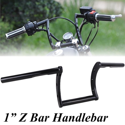 1''Inch Motorcycle Handlebars Z Bar Drag Bars For Harley 883 Honda ...