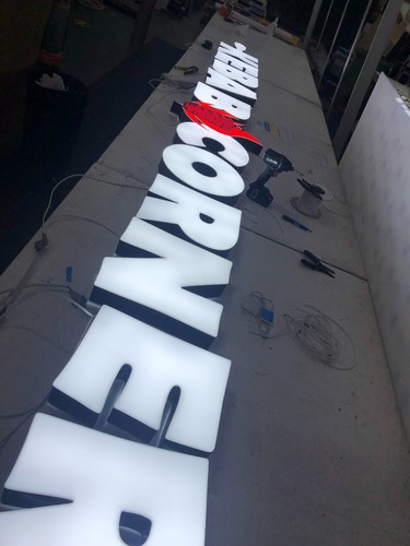 3d sign Letters, 3D Shop Signs LED Letters, build up letters, 3d ...