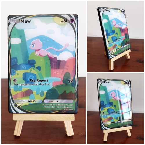Pokemon Mew card art. Handmade Fanart. custom orders available | eBay