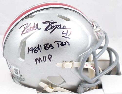 Keith Byars Signed Ohio State Buckeyes Speed Mini Helmet w/MVP-Beckett ...