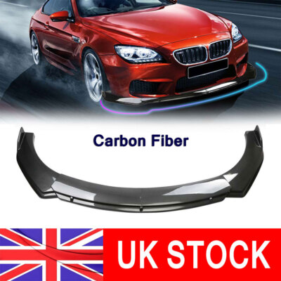 For Ford Kuga 2008-2024 Carbon Fiber Front Bumper Lip Spoiler Splitter ...