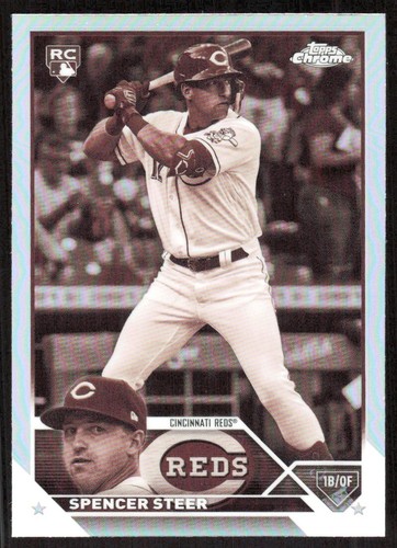 2023 Topps Chrome - Negative Refractor #146 Spencer Steer (RC) for sale ...