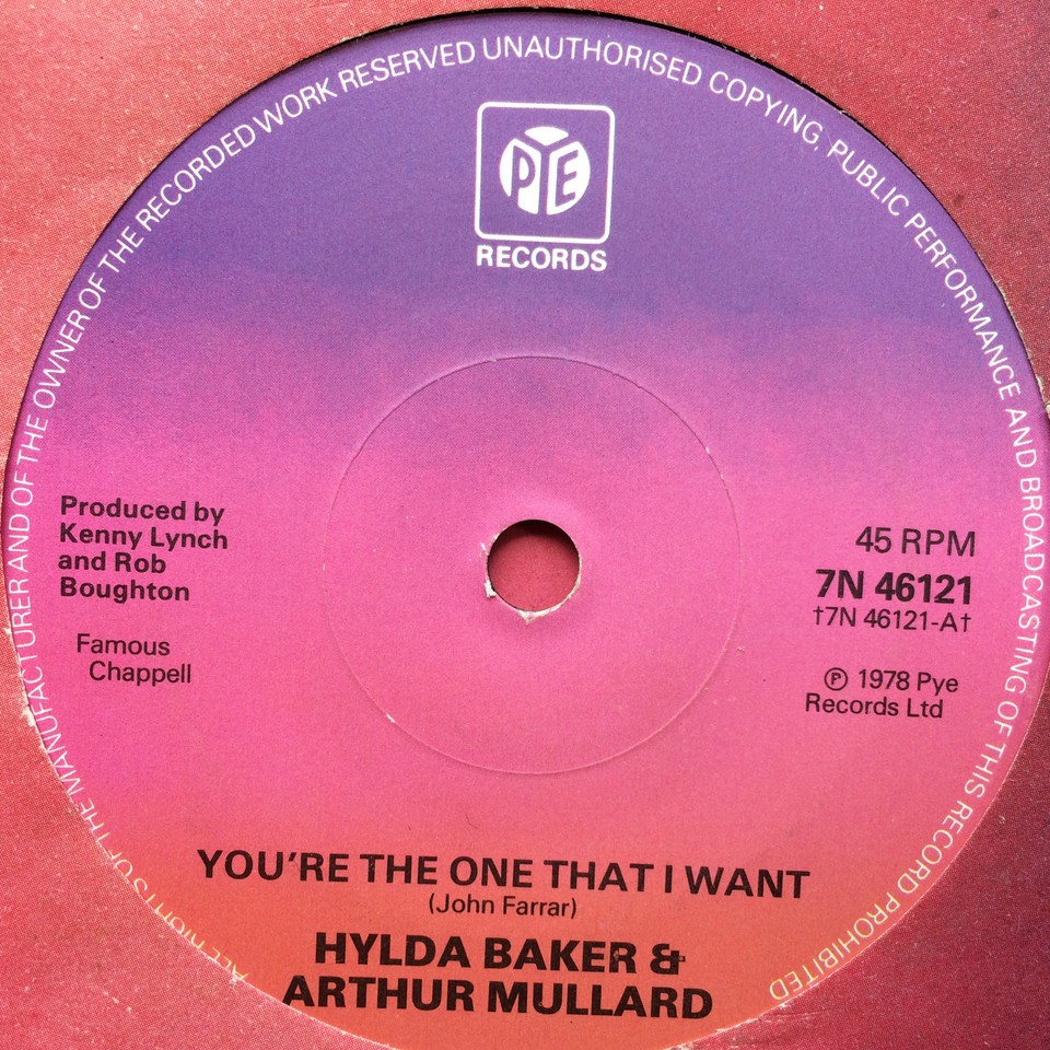 Hylda Baker & Arthur Mullard - You're The One That I Want - PYE 7n ...