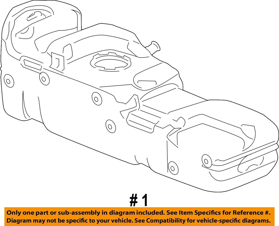 GM OEM 05-18 Sierra 1500 Classic Fuel System Components-Fuel Tank ...