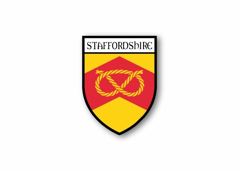 Sticker county shield car vinyl souvenir decal flag caravan crest ...