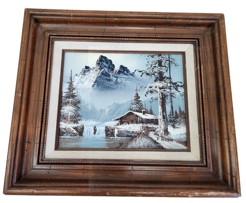 Vintage Oil Painting- Impresive Winter LandscapeSigned by Artist ...