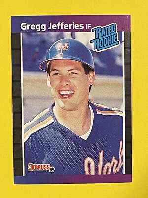 Gregg Jefferies 1989 Donruss Rated Rookie Base #35 New York Mets | eBay