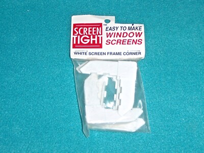 SCREEN TIGHT EASY TO MAKE WINDOW SCREENS SNAP TOGETHER 5/16" WHITE ...