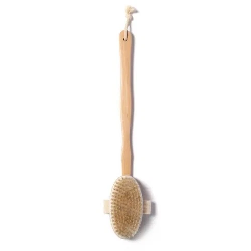 Back Scrubber Brush W/Long Wooden Handle For Shower Bath Body ...