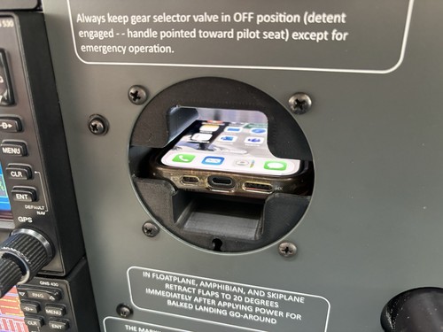 [BLACK] PanelPocket - Airplane Instrument Panel Phone Holder Pocket ...