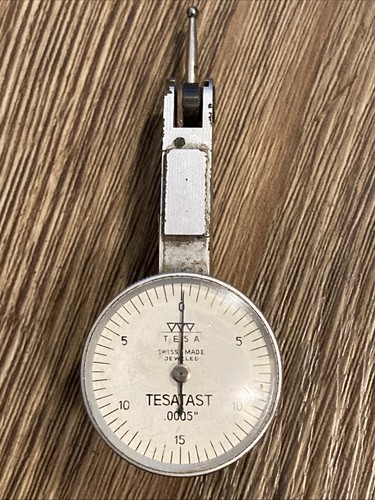 TESA TESATAST Dial Indicator .0005” Graduation Swiss Made Jeweled | eBay