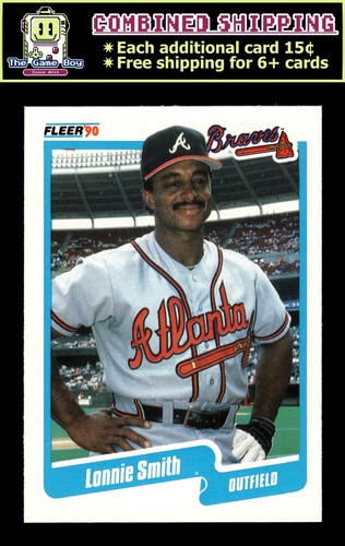 1990 Fleer #593a Lonnie Smith - Atlanta Braves | eBay