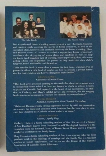 Catholic Education Homeward Bound Homeschooling Useful Guide Book Hahn ...