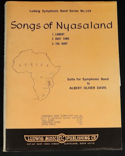 Songs Of Nyasaland Sheet Music Score Ludwig Suite Symphonic Albert ...