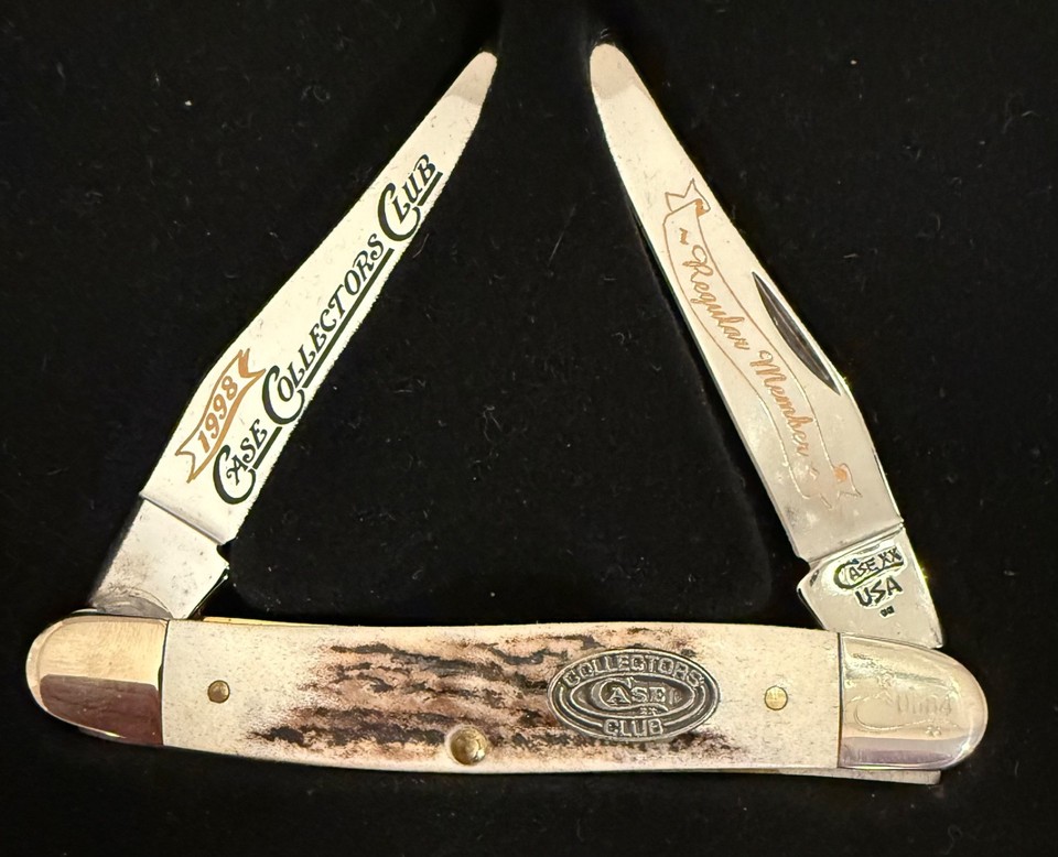 BEAUTIFUL CASE CLUB STAG MUSKRAT KNIFE NEVER USED IN BOX D28 | eBay