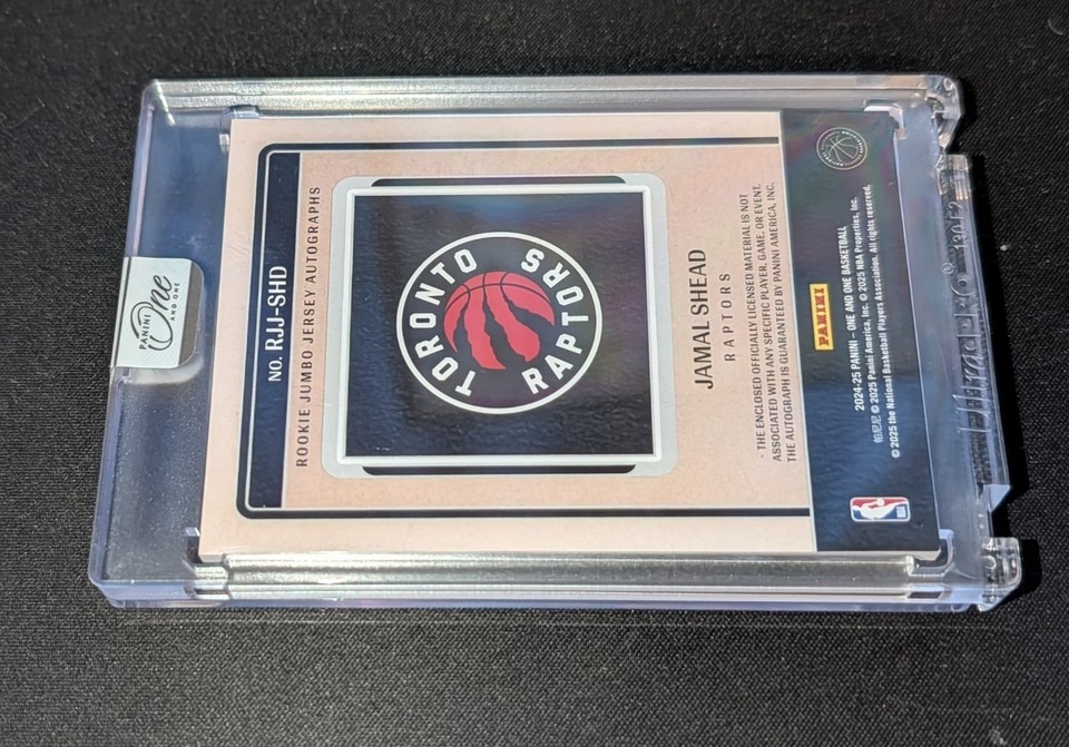 2024-25 Panini One and One Jamal Shead #RJJ-SHD Red Rookie Patch Auto ...