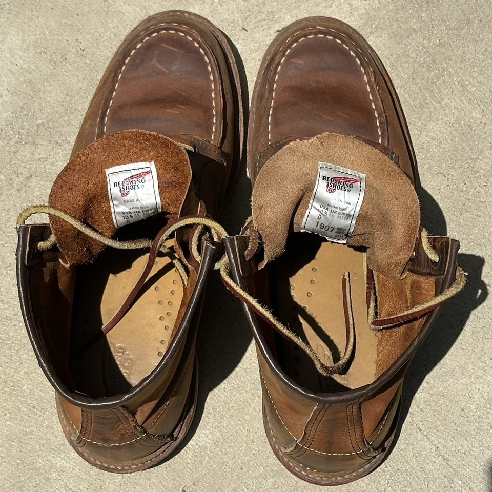 Red Wing Heritage 6" MOC Toe Boot Mens 1907 Copper Leather BOOTS Shoes ...