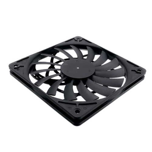 1X(Mute 120mm 12cm PWM Cooling Fan Slim 12mm, 120X120X12mm DC 12V 0 ...