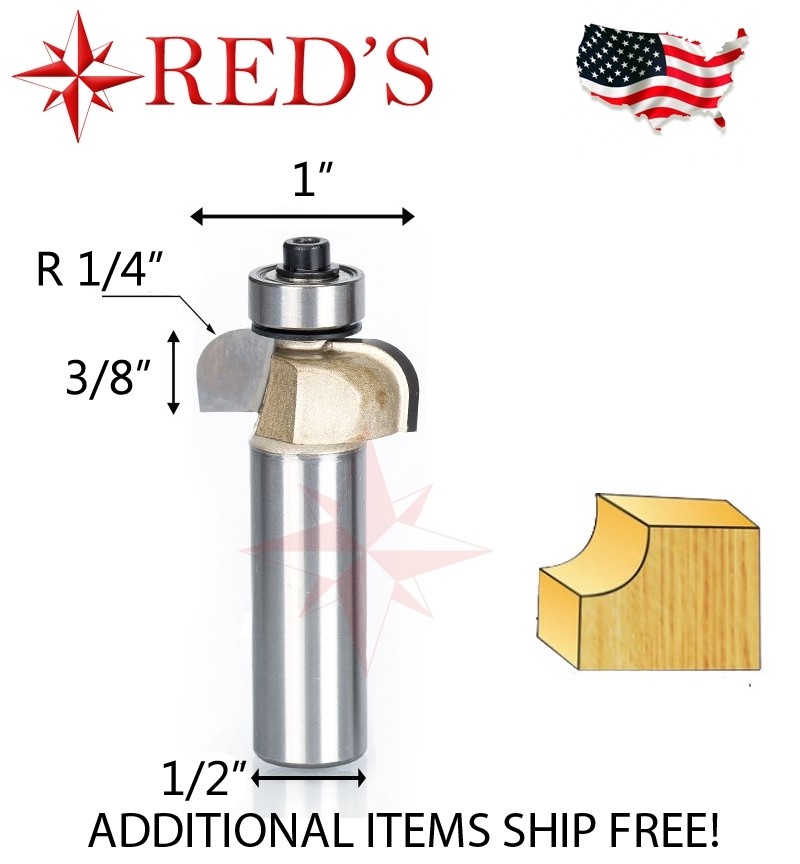 Tideway Carbide PRO LC07020808 1/4" Radius COVE Bit 1/2" shank router ...