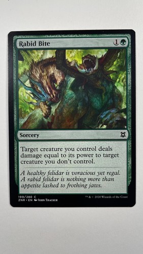 MTG Zendikar Rising Rabid Bite 199/280 Magic the Gathering | eBay