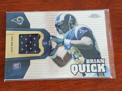Brian Quick 2012 Topps Chrome Rookie Relics #RR22 St. Louis Rams | eBay