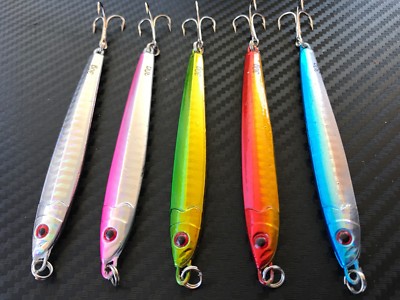 5x 40g Micro Jigs Butterfly Metal Jig Fishing Lure Snapper Jigging Tuna ...