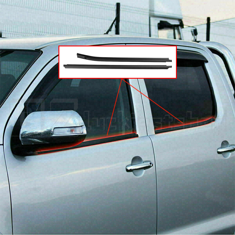 4PCS For Toyota Hilux Double Cab Door 05-15 Window Moulding Trim ...